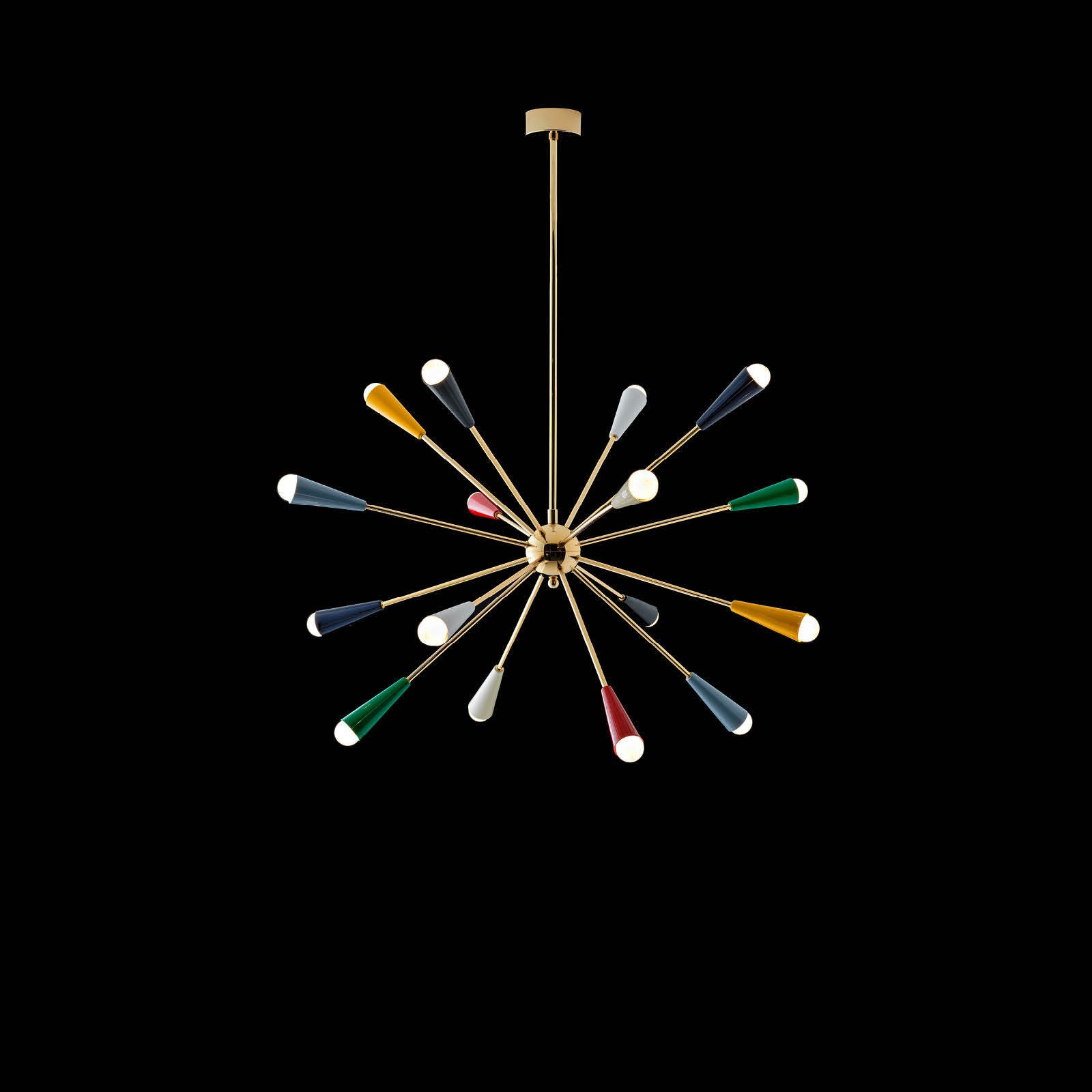 Stilnovo Sputnik pendant, gold - multicolor | Finnish Design Shop