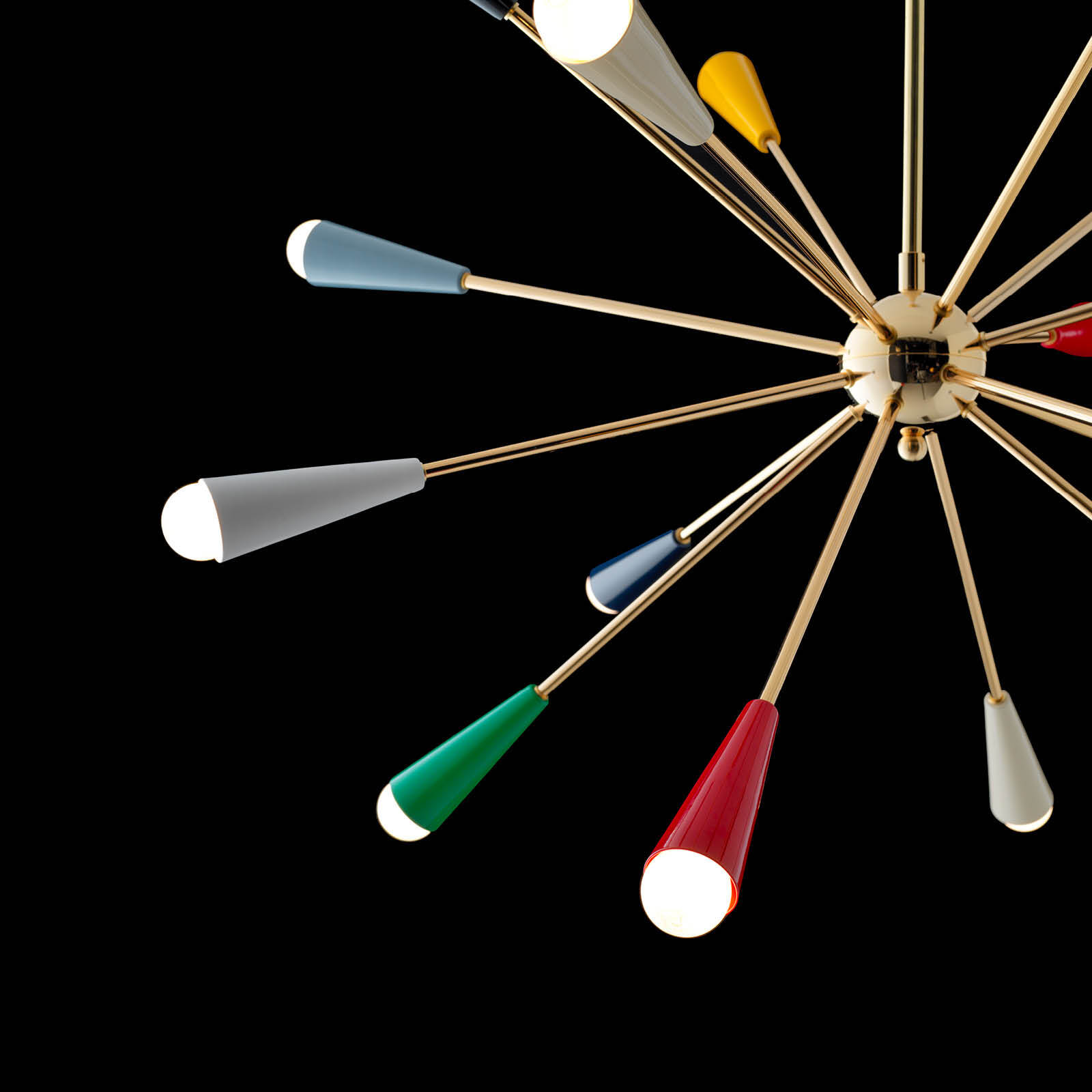 Stilnovo Sputnik pendant, gold - multicolor | Finnish Design Shop