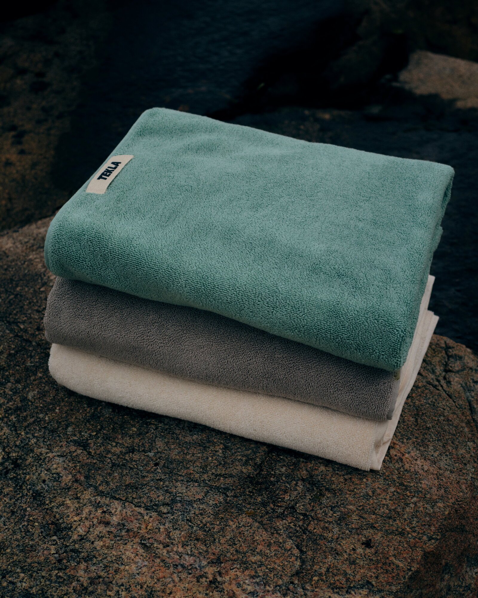 Tekla Heavyweight Terry towel, ivory | Finnish Design Shop