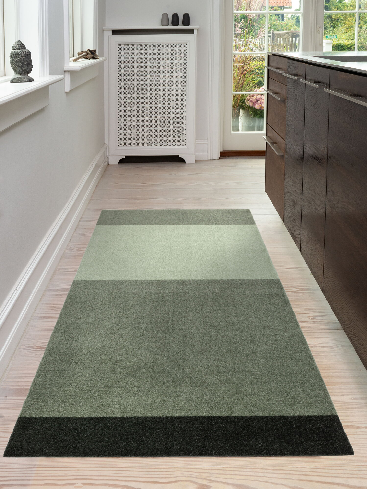 Tica Copenhagen Stripes Horizontal Teppich, 90 x 200 cm, Grün | Finnish ...