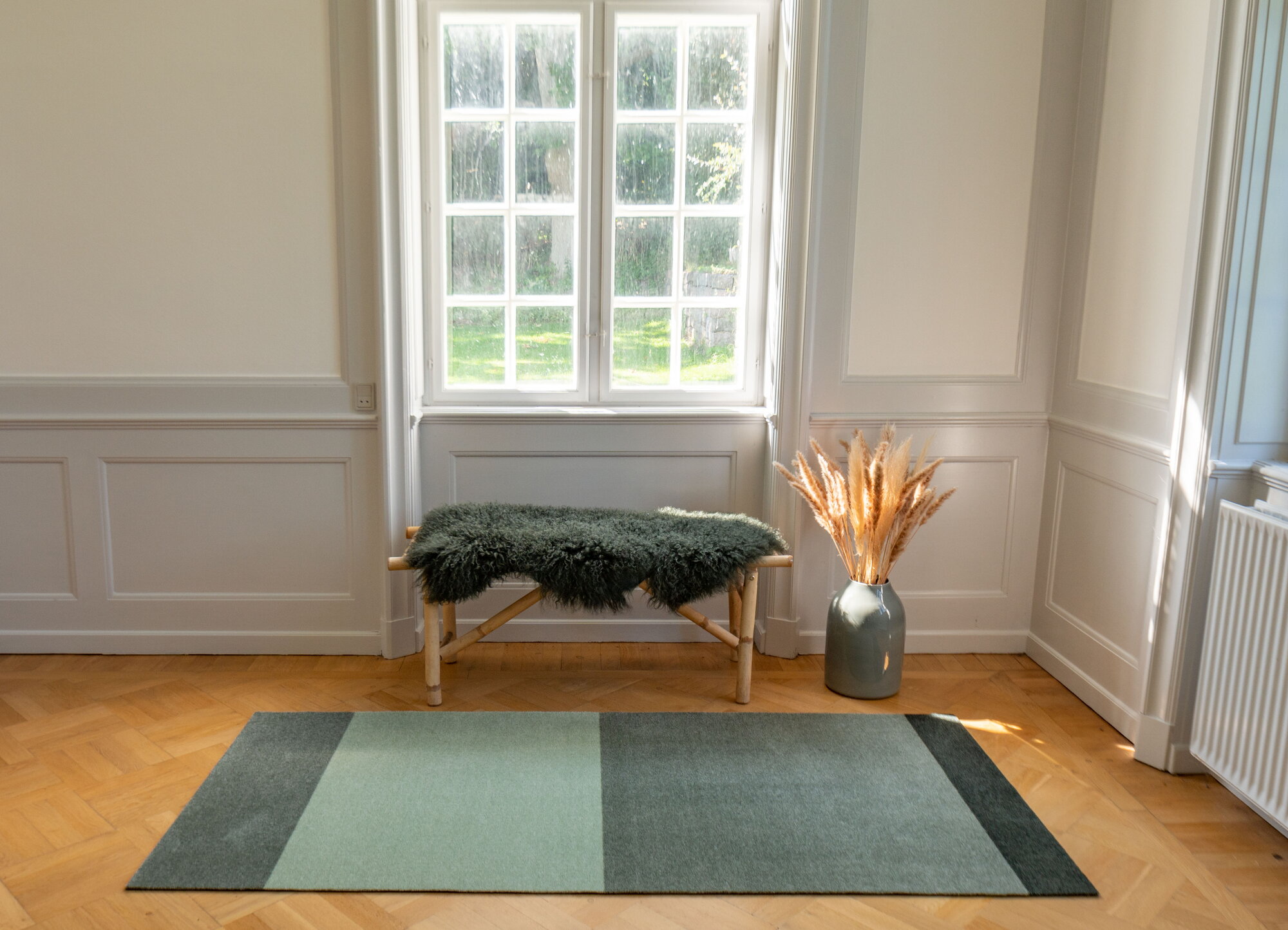 Tica Copenhagen Stripes Horizontal Teppich, 90 x 200 cm, Grün | Finnish ...