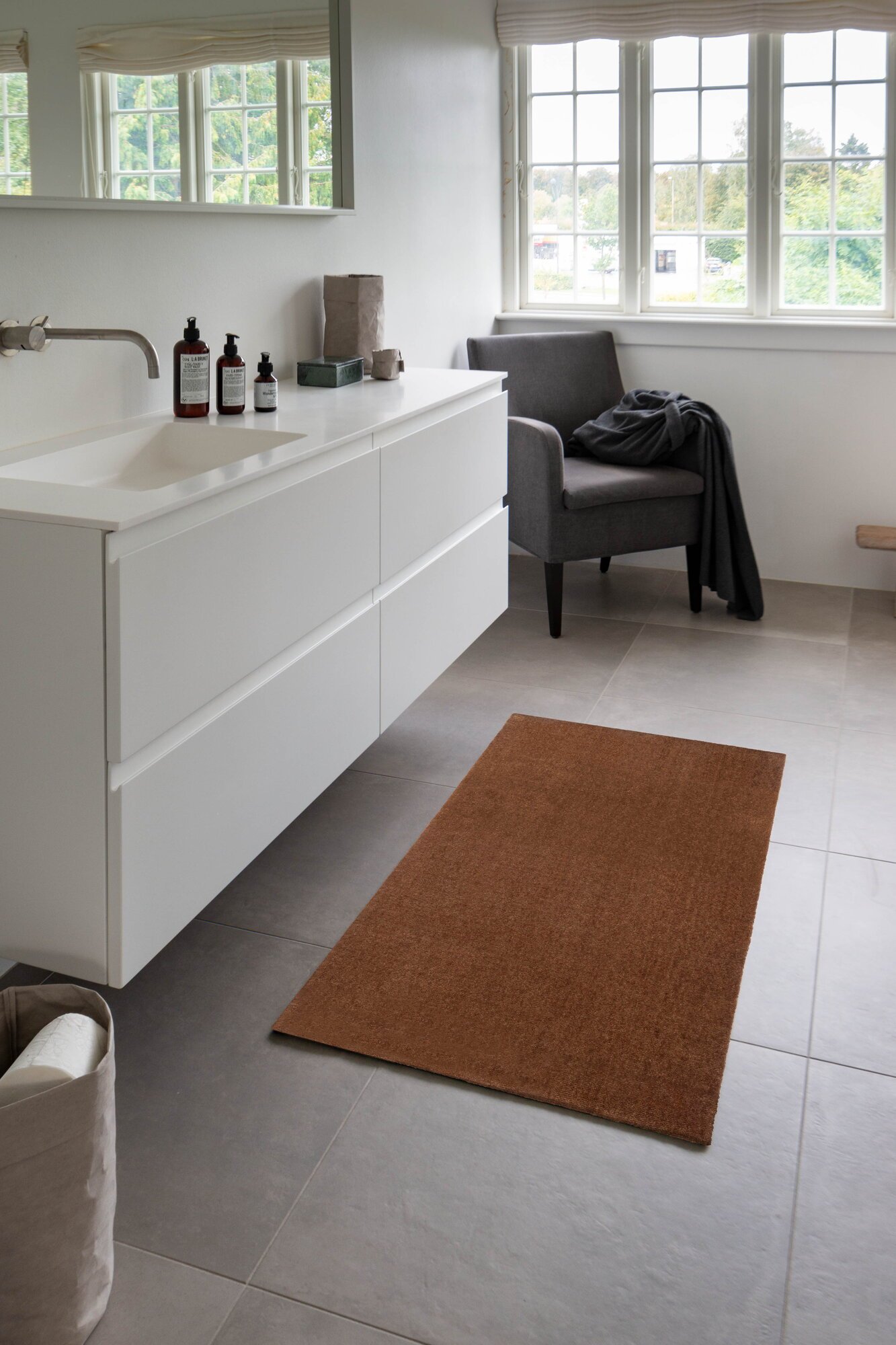 Tica Copenhagen Uni color rug, 67 x 120 cm, cognac | Finnish Design Shop