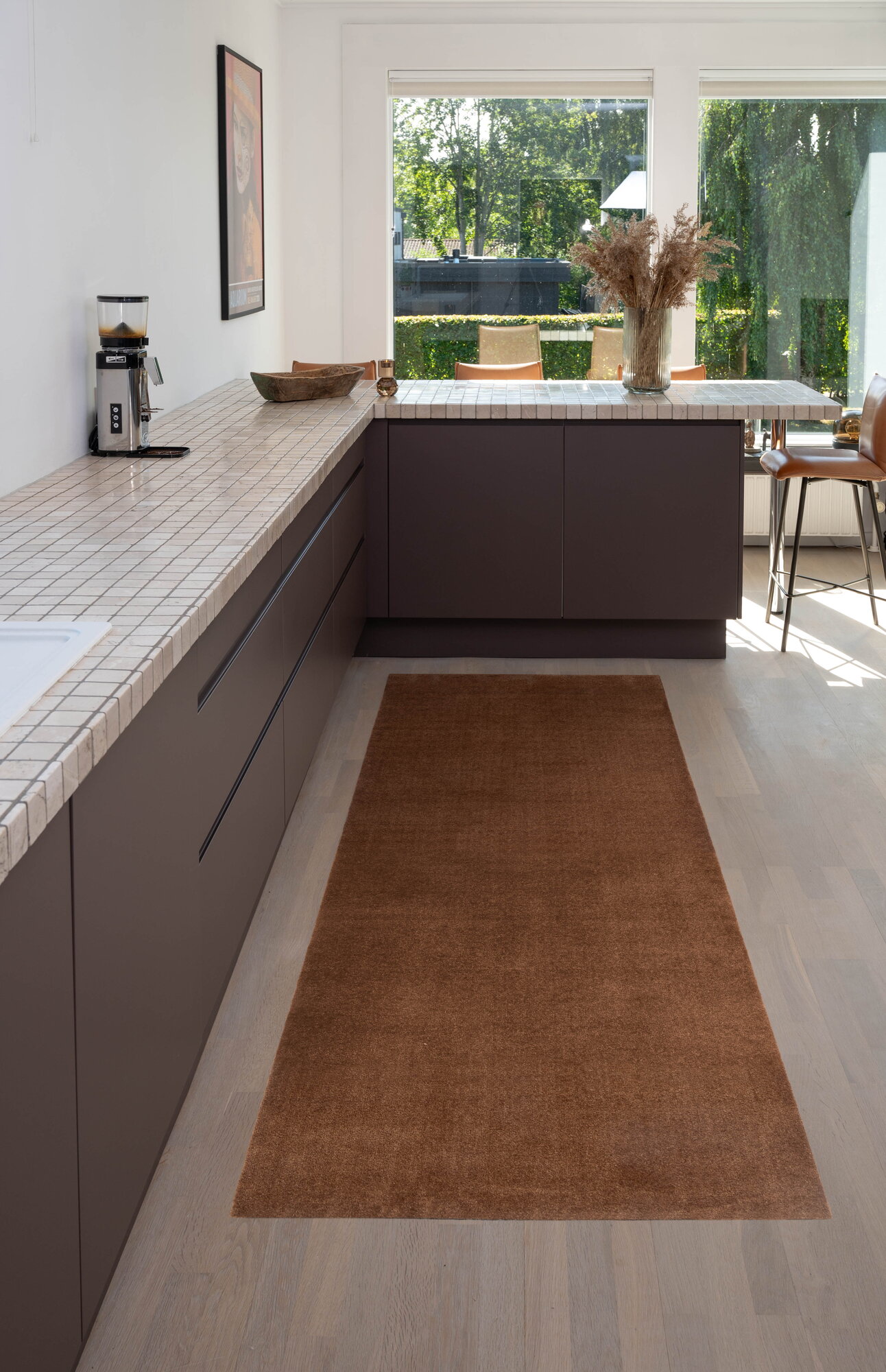 Tica Copenhagen Uni color rug, 90 x 200 cm, cognac | Finnish Design Shop NL