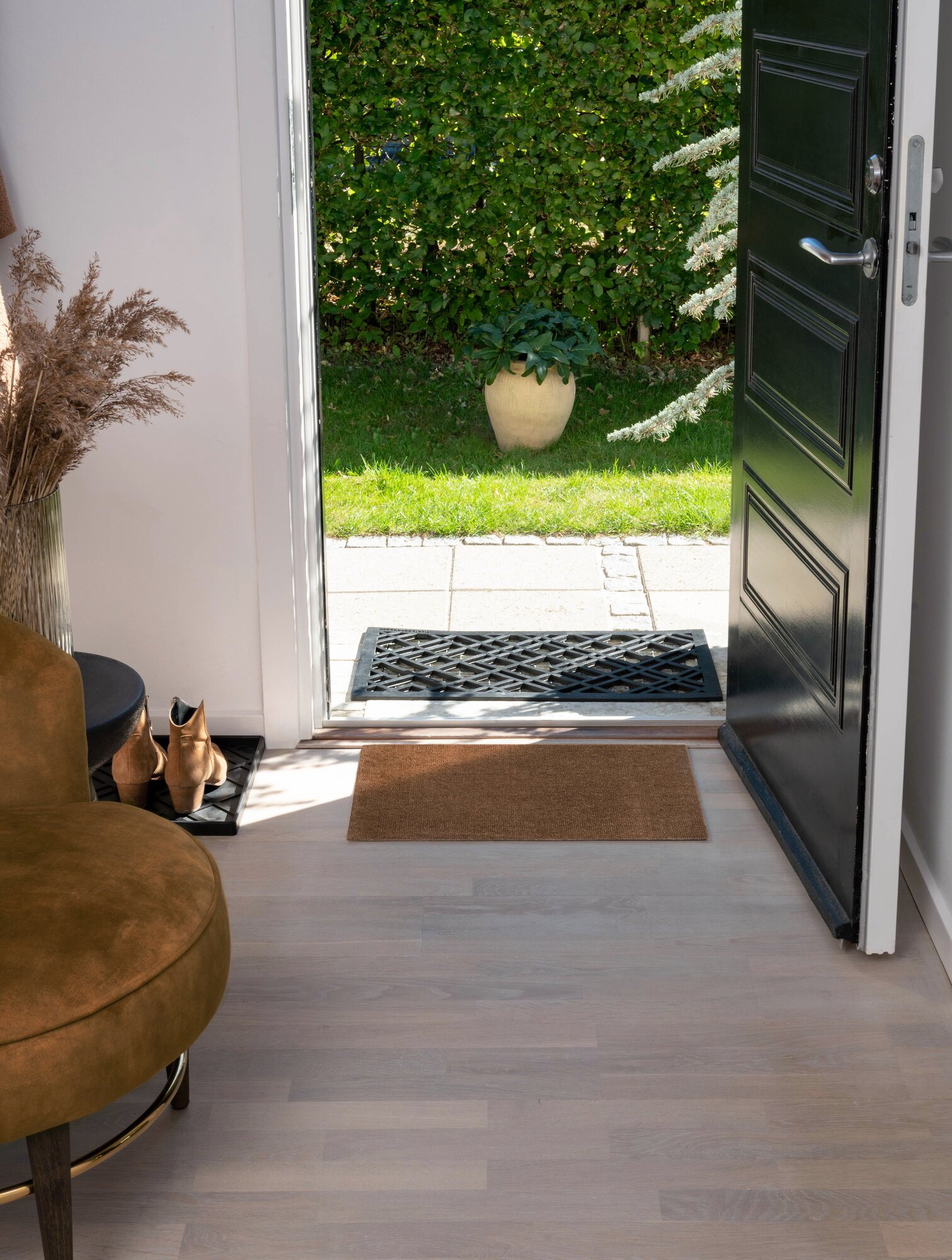 Tica Copenhagen Uni color rug, 40 x 60 cm, cognac | Finnish Design Shop