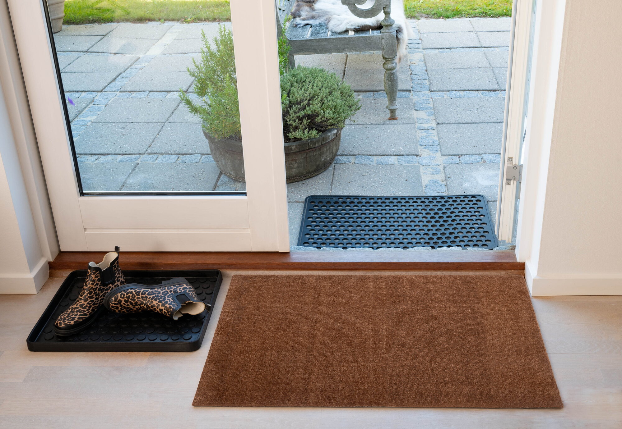 Tica Copenhagen Uni color rug, 60 x 90 cm, cognac | Finnish Design Shop