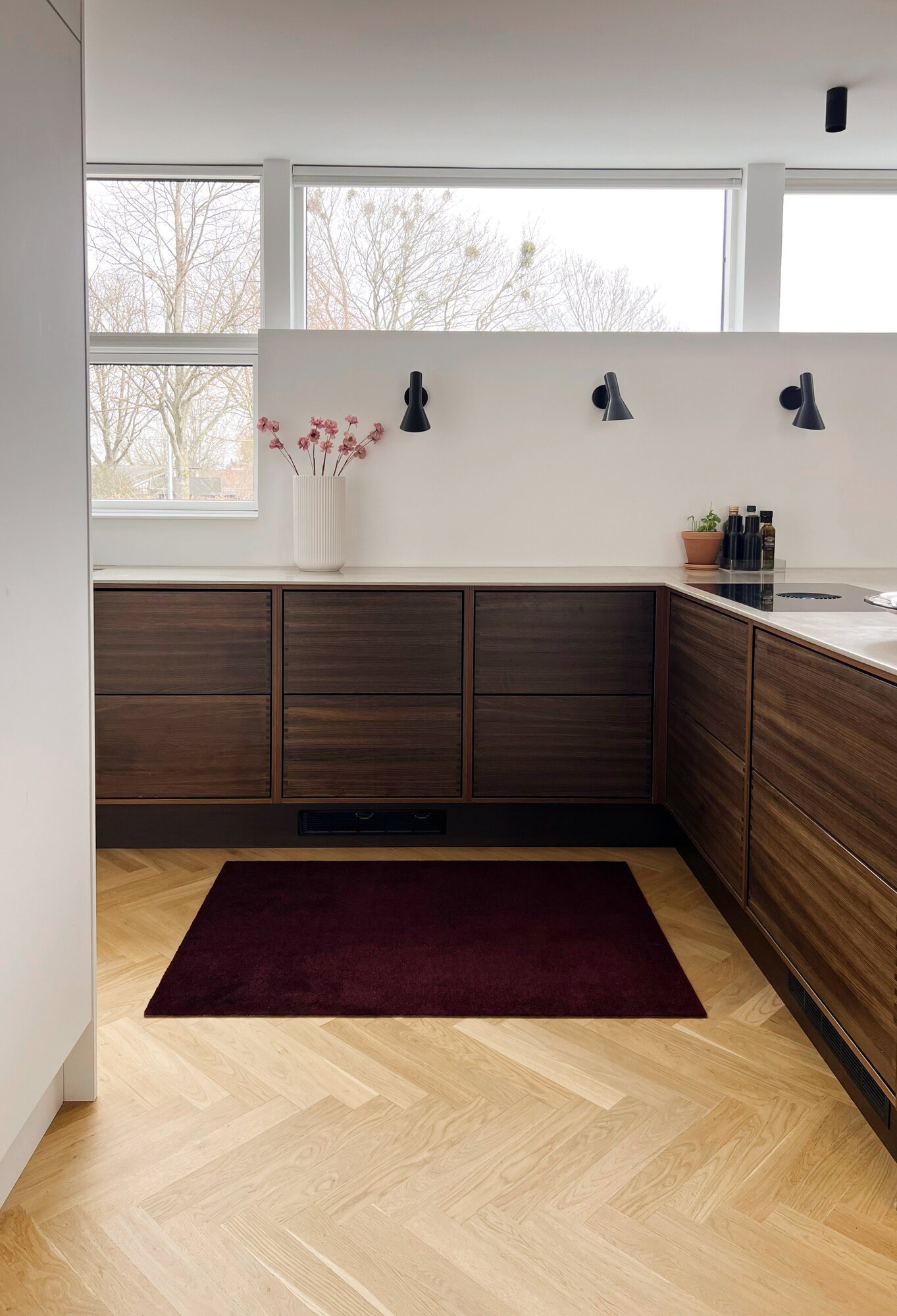 Tica Copenhagen Uni color rug, 90 x 130 cm, bordeaux | Finnish Design Shop