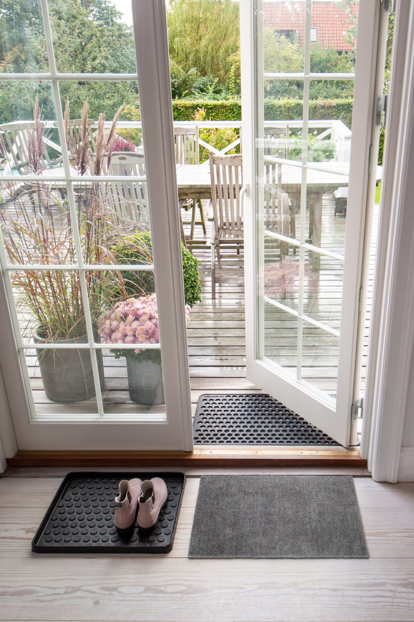 Tica Copenhagen Uni color rug, 40 x 60 cm, steel grey | Finnish Design Shop