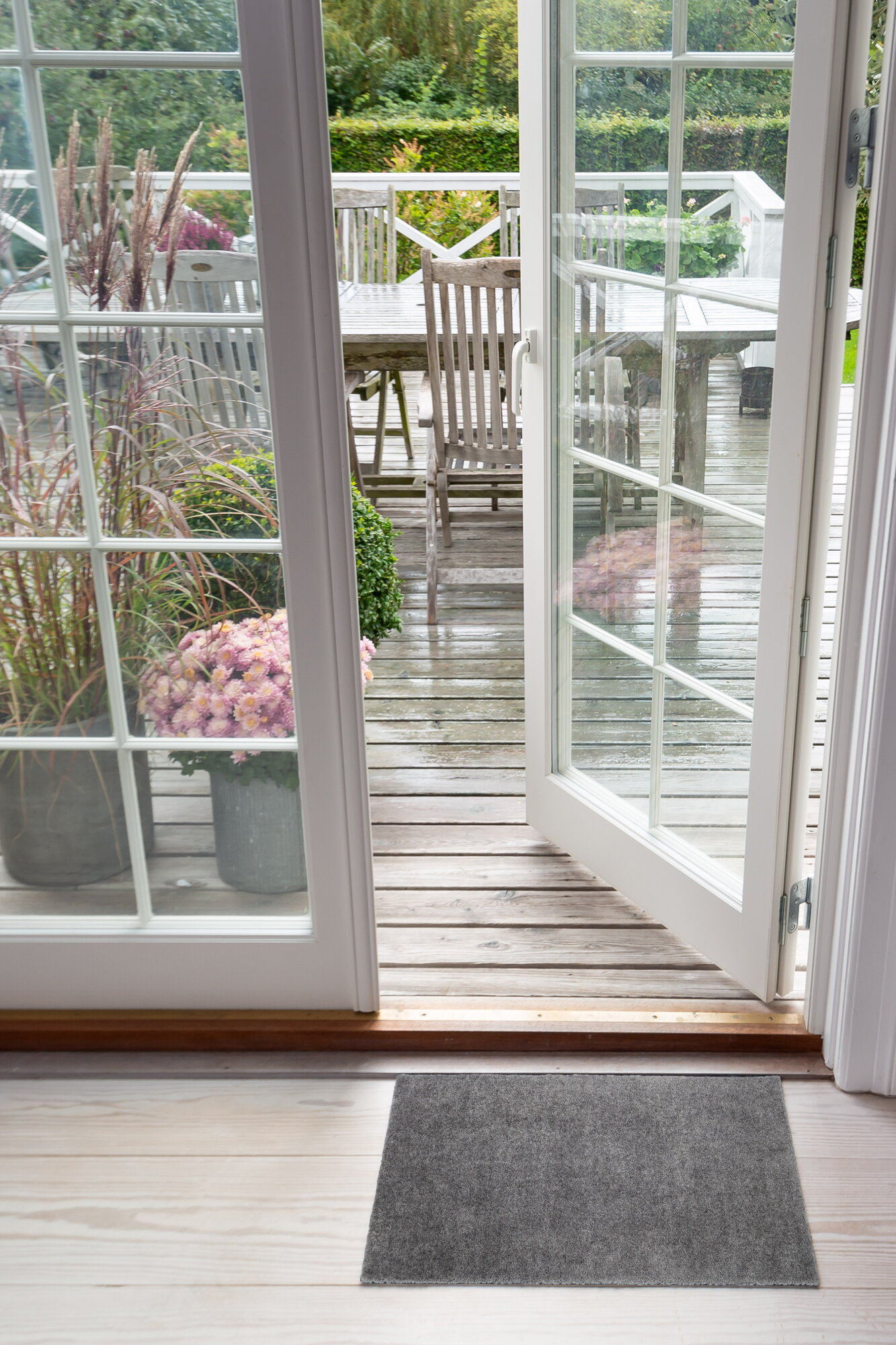 Tica Copenhagen Uni color rug, 40 x 60 cm, steel grey | Finnish Design Shop