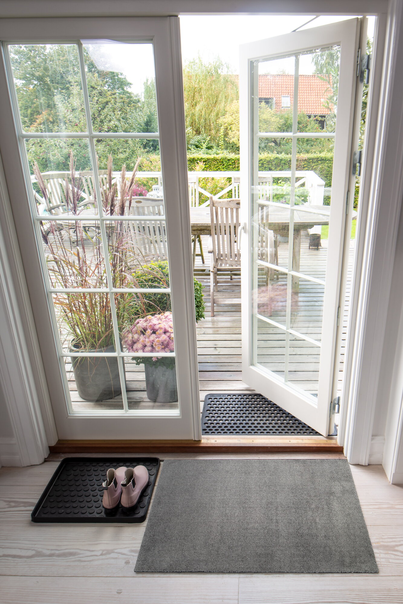 Tica Copenhagen Uni color rug, 60 x 90 cm, steel grey | Finnish Design Shop