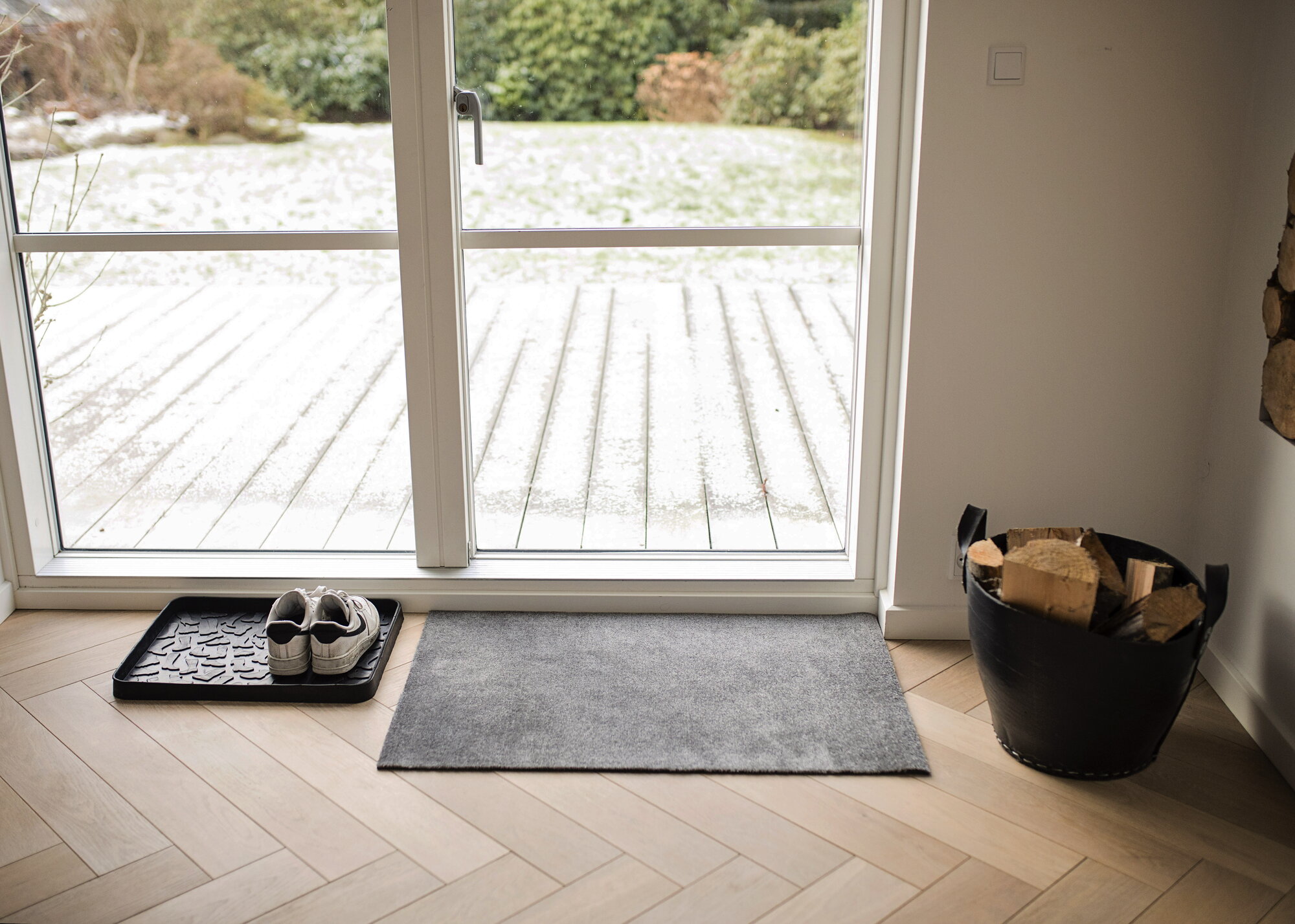 Tica Copenhagen Uni color rug, 60 x 90 cm, steel grey | Finnish Design Shop