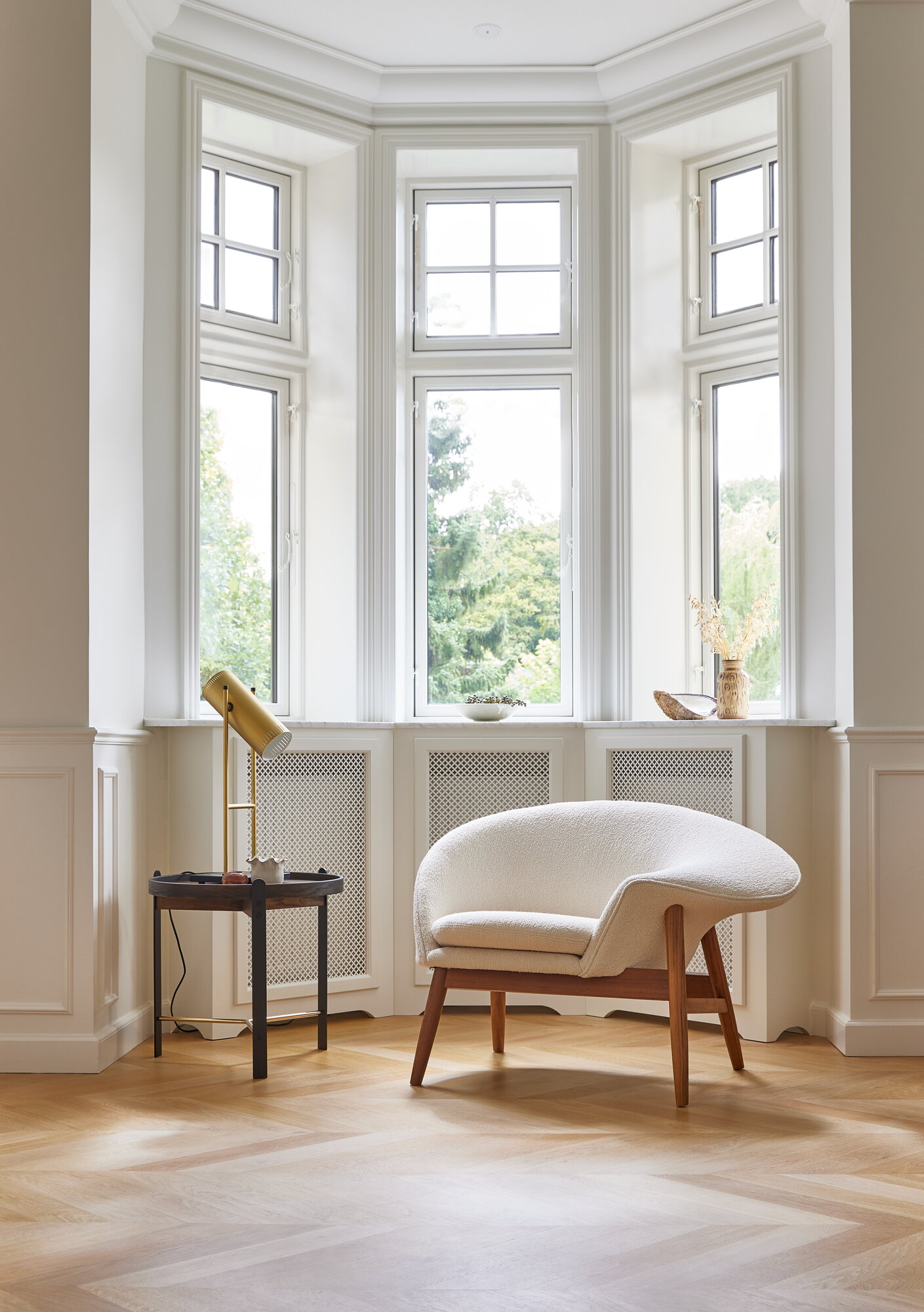 Warm Nordic Trombone table lamp, brass | Finnish Design Shop