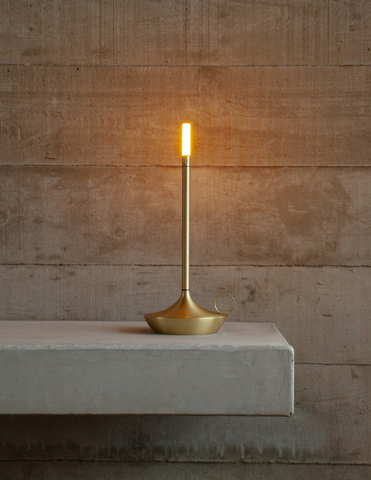Graypants Wick portable table lamp, brass | Finnish Design Shop