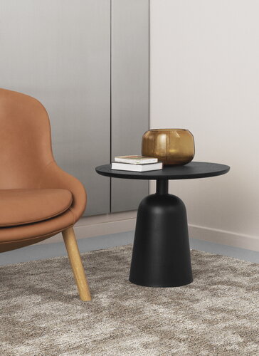 Normann Copenhagen Turn side table 55 cm, black | Finnish Design Shop