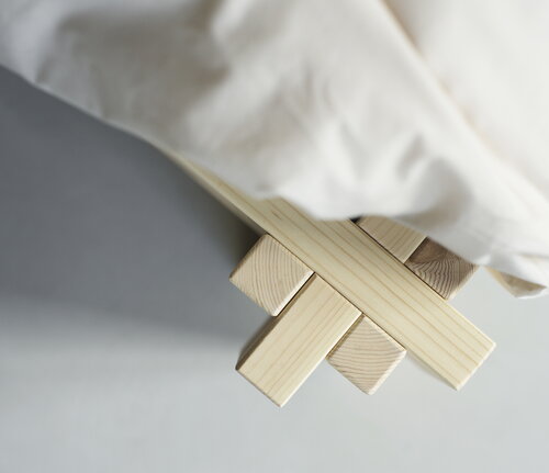 Normann Copenhagen Notch bed, 160 x 200 cm, UV-lacquered pine | Finnish ...