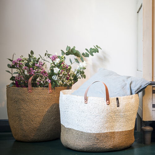 Mifuko Kiondo market basket, L, brown | Finnish Design Shop