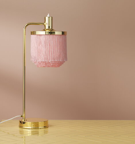 Warm Nordic Fringe table lamp, pale pink | Finnish Design Shop