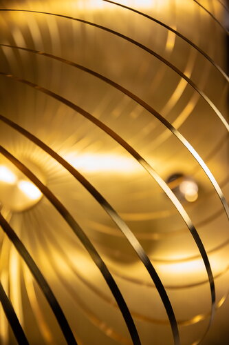 Tom Dixon Spring LED pendant, small, brass | Finnish Design Shop