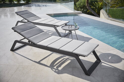 Cane-line Siesta sunbed cushion, light grey | Finnish Design Shop