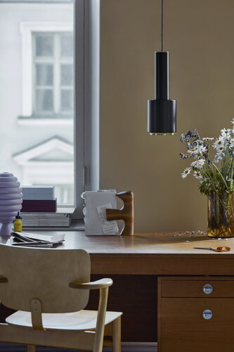 Artek Aalto pendant lamp A110 "Hand Grenade", black | Finnish Design Shop
