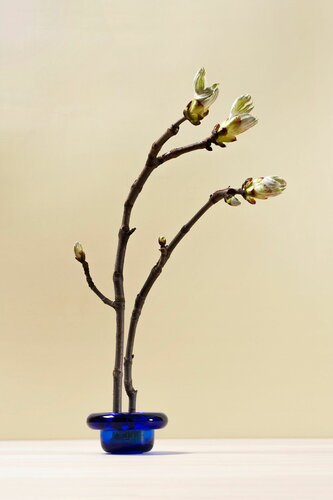 Nedre Foss Sirkel tealight holder, cobalt blue | Finnish Design Shop