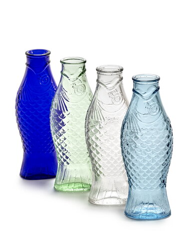 Serax Fish & Fish bottle, blue | Finnish Design Shop