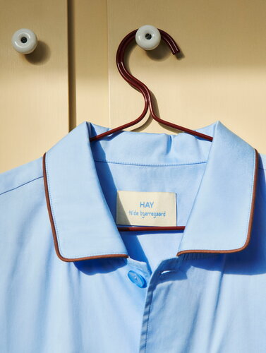 HAY Outline pyjama shirt, short-sleeved, soft blue | Finnish Design Shop