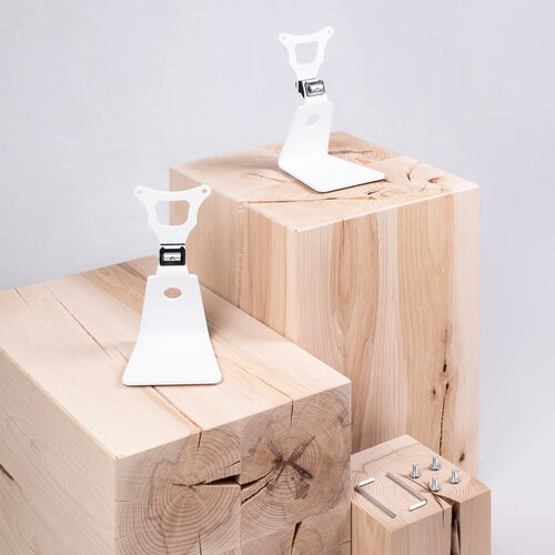 Genelec Table stand for G One speaker, L shaped, white | Finnish Design ...
