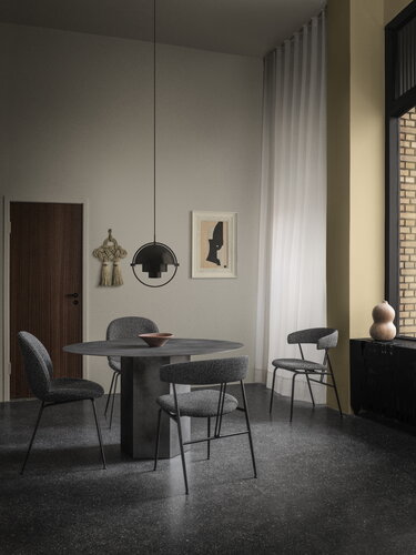GUBI Violin chair, fully upholstered, Around Boucle 023 | Finnish ...