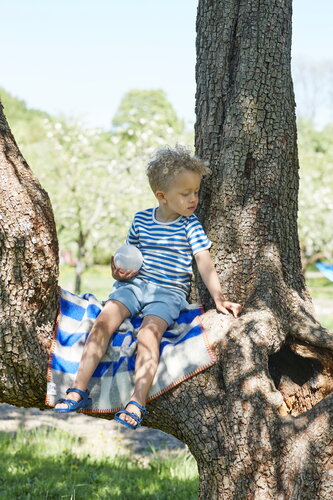 Røros Tweed Kvam throw, 135 x 200 cm, blue | Finnish Design Shop