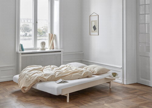 Moebe Bed side table, sand | Finnish Design Shop