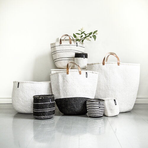 Mifuko Kiondo market basket, XL, white | Finnish Design Shop