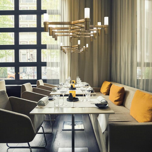 Nemo Lighting Crown Plana Linea Pendelleuchte, Mattgold | Finnish ...