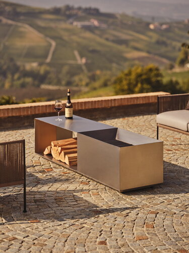 Röshults Brazier outdoor fire pit, stainless steel | Finnish Design Shop