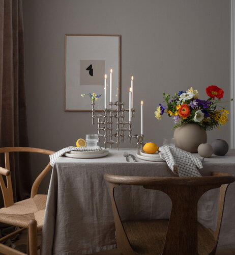 STOFF Copenhagen STOFF Nagel candleholder, set of 3, chrome | Finnish ...