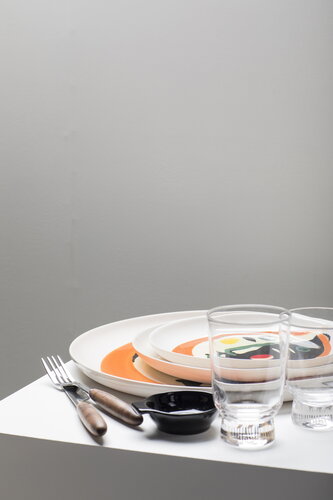 Serax Feast glass, 33 cl, 4 pcs, stripes gold | Finnish Design Shop