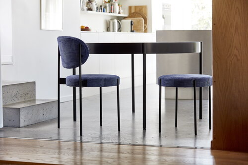 Verpan Series 430 dining table 120 cm, black laminate | Finnish Design Shop