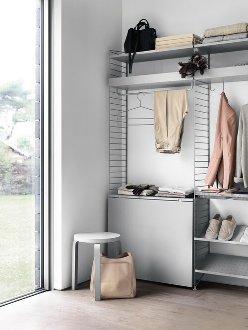 String Furniture String hanger set, 4 pcs, grey | Finnish Design Shop