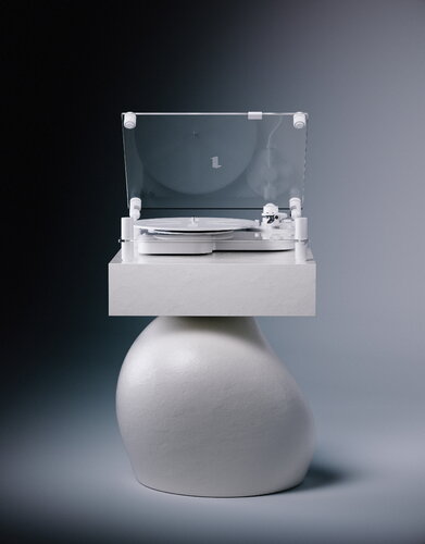 Transparent Turntable levysoitin, valkoinen | Finnish Design Shop