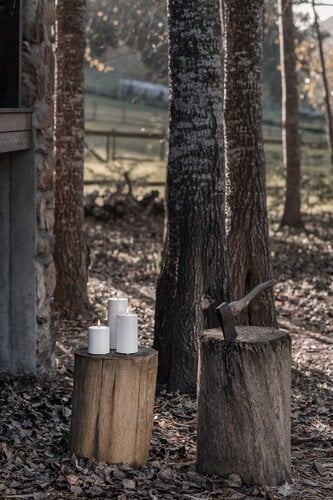 Uyuni Lighting Outdoor LED pillar candle, 8,4 x 10 cm, white | Finnish ...