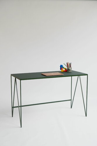 &New Study desk, linoleum, deep green | Finnish Design Shop