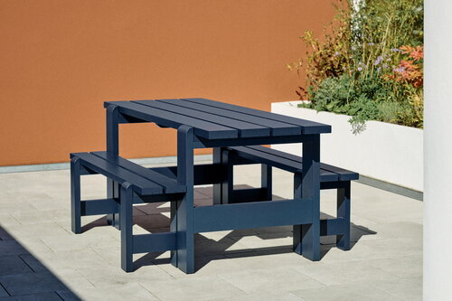 HAY Weekday table, 180 x 66 cm, steel blue | Finnish Design Shop