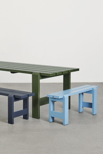 HAY Weekday bench, 111 x 23 cm, azure blue | Finnish Design Shop