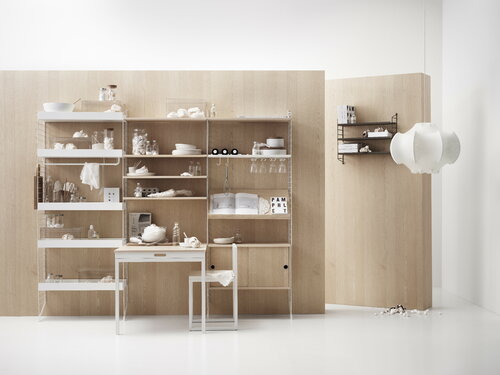 String Furniture String floor panels 200 x 30 cm, 2-pack, white ...