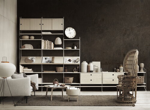 String Furniture String cabinet, 78 x 30 cm, ash | Finnish Design Shop