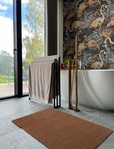 Tica Copenhagen Uni color rug, 60 x 90 cm, cognac | Finnish Design Shop