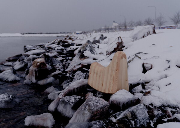 Vaarnii 014 Norppa rocking toy, pine | Finnish Design Shop