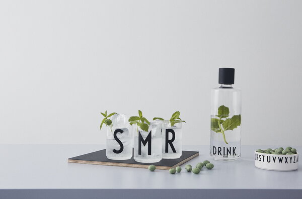 Design Letters Arne Jacobsen drinking glass, A-Z | Finnish Design Shop