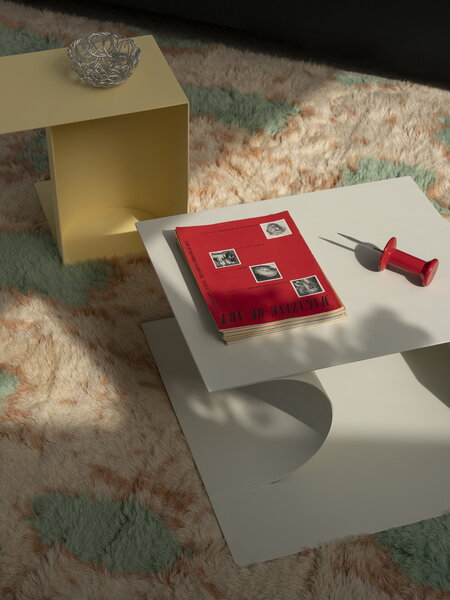 Hem Glyph Gamma side table, wax yellow | Finnish Design Shop