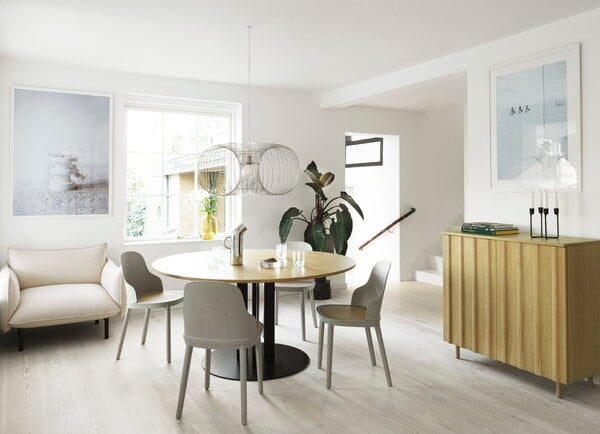 Normann Copenhagen Coil pendant, 90 cm, stainless steel | Finnish ...