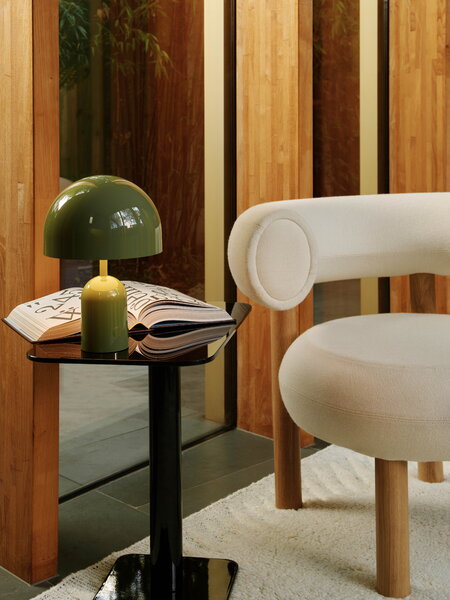 Tom Dixon Bell portable LED table lamp, moss | Finnish Design Shop